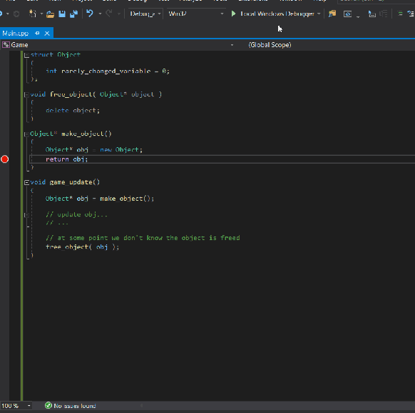 Debugging C++ in Visual Studio – Borja Portugal Martín
